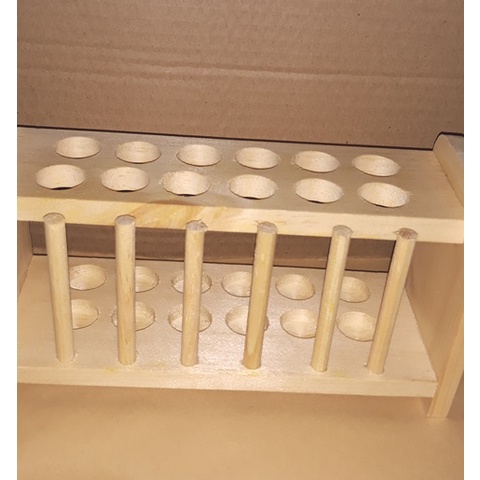 Jual Rak tabung reaksi kayu | Shopee Indonesia