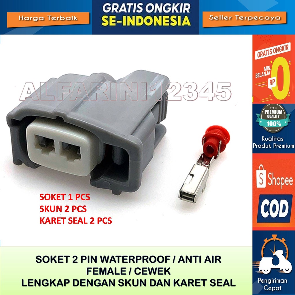 Jual Soket 2 Pin Nozzle Injector Injektor Avanza-Rush-Xenia-Terios ...
