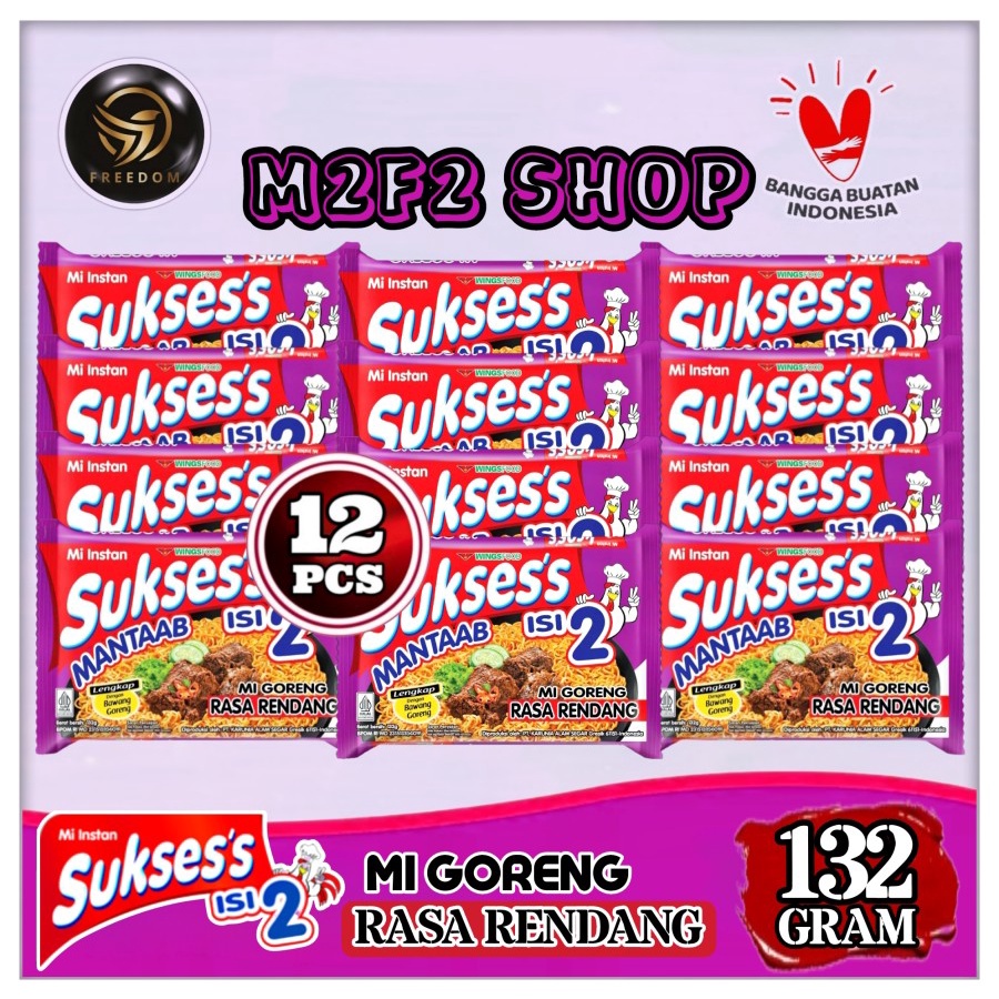 Jual Mie Suksess | Mi Sukses Instant Goreng Rasa Rendang - 132 gr ...
