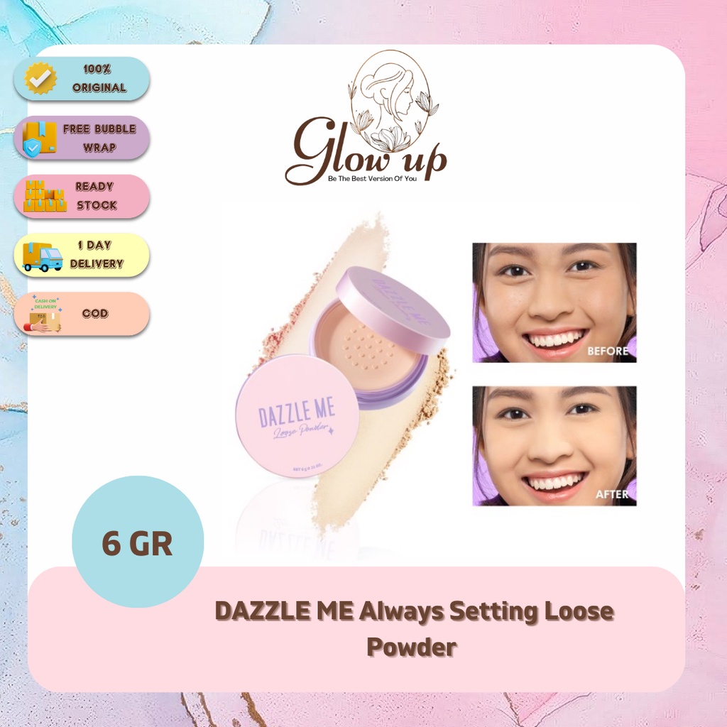Jual DAZZLE ME Always Setting Loose Powder BPOM | Super Soft Smooth ...