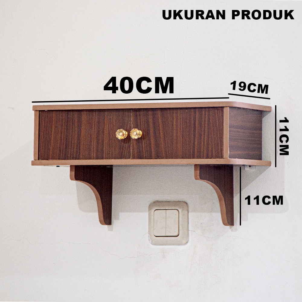 Jual Rak Ambalan Gantung Dinding Modem/Wifi Decoder Serbaguna Minimalis ...