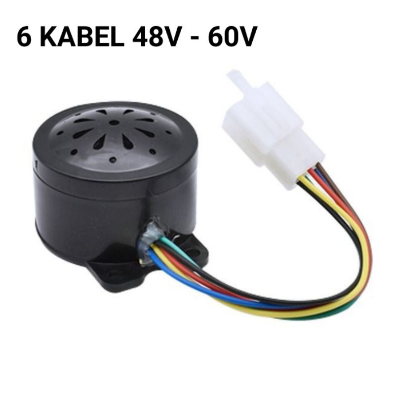 Jual SPEAKER KLAKSON SEIN MUNDUR ALARM SEPEDA LISTRIK 12V / 48V - 60V 4 KABEL 5 KABEL 6 KABEL ...