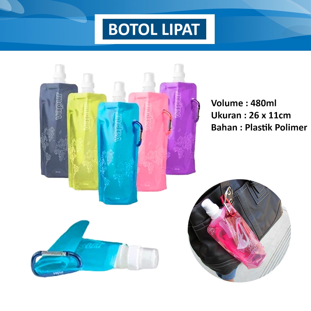 Jual VAPUR Botol Minum Lipat Wadah Air Lipat - Botol Lipat Botol ...