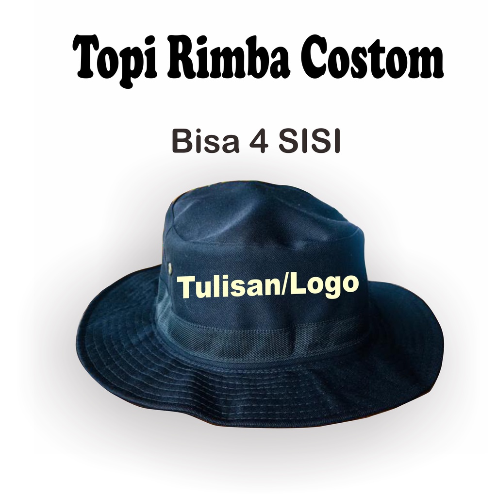 Jual topi rimba custom bordir nama/name ,logo,brand bordir komputer uk ...