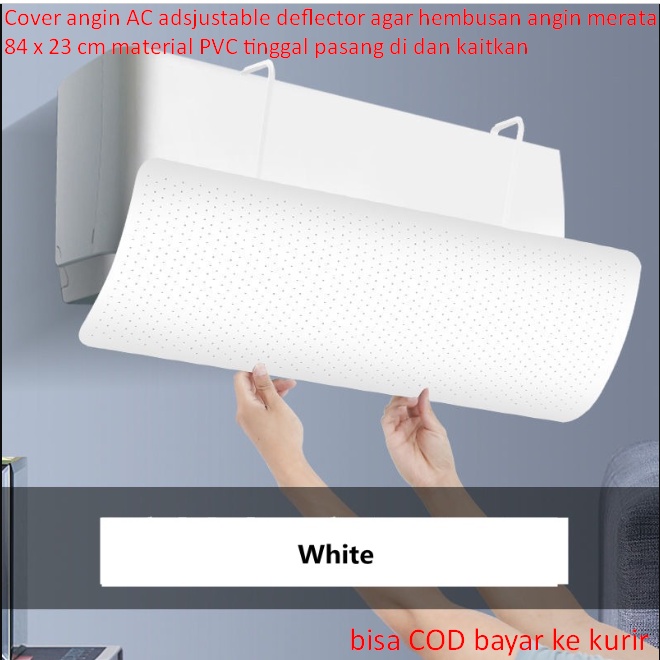 Jual Cover angin AC adsjustable deflector agar hembusan angin merata 84 ...