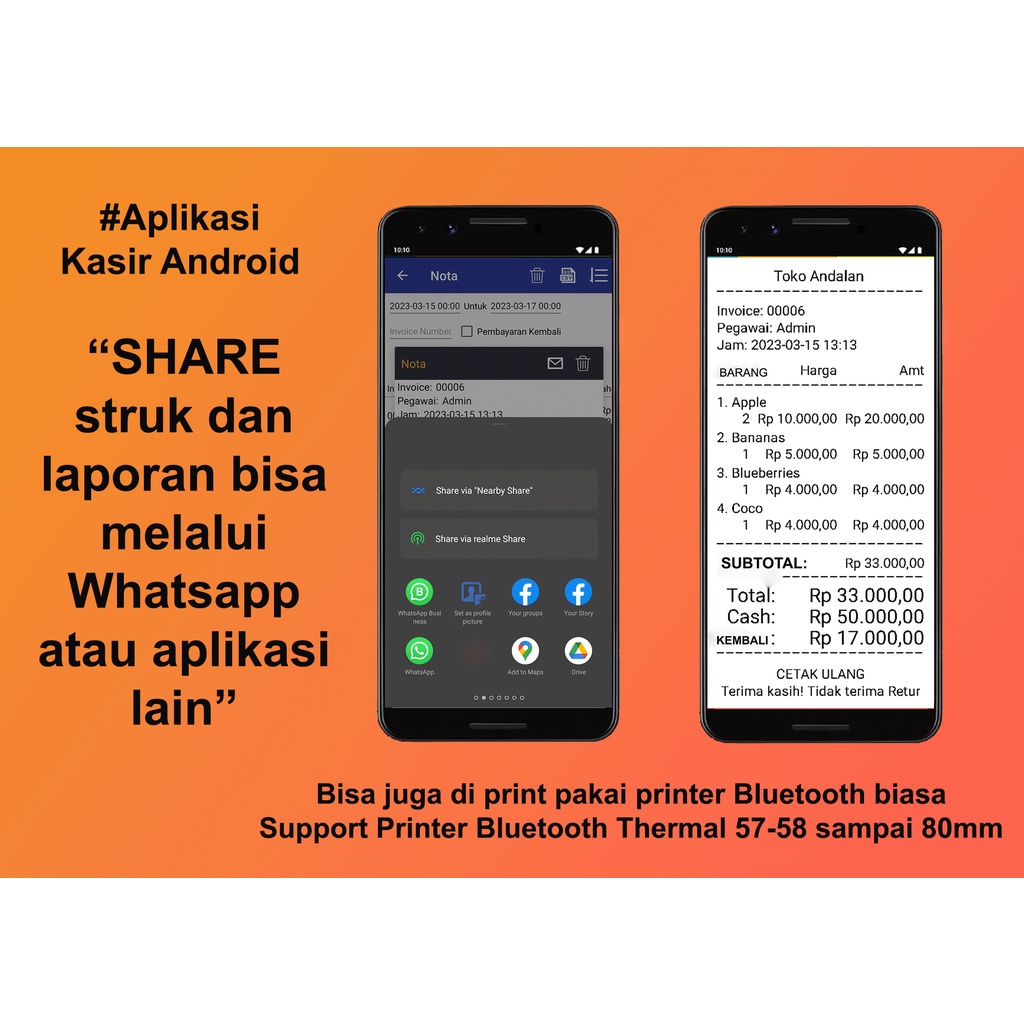 Jual Aplikasi Kasir Android untuk Usaha Retail dan Toko bisa Cetak ...