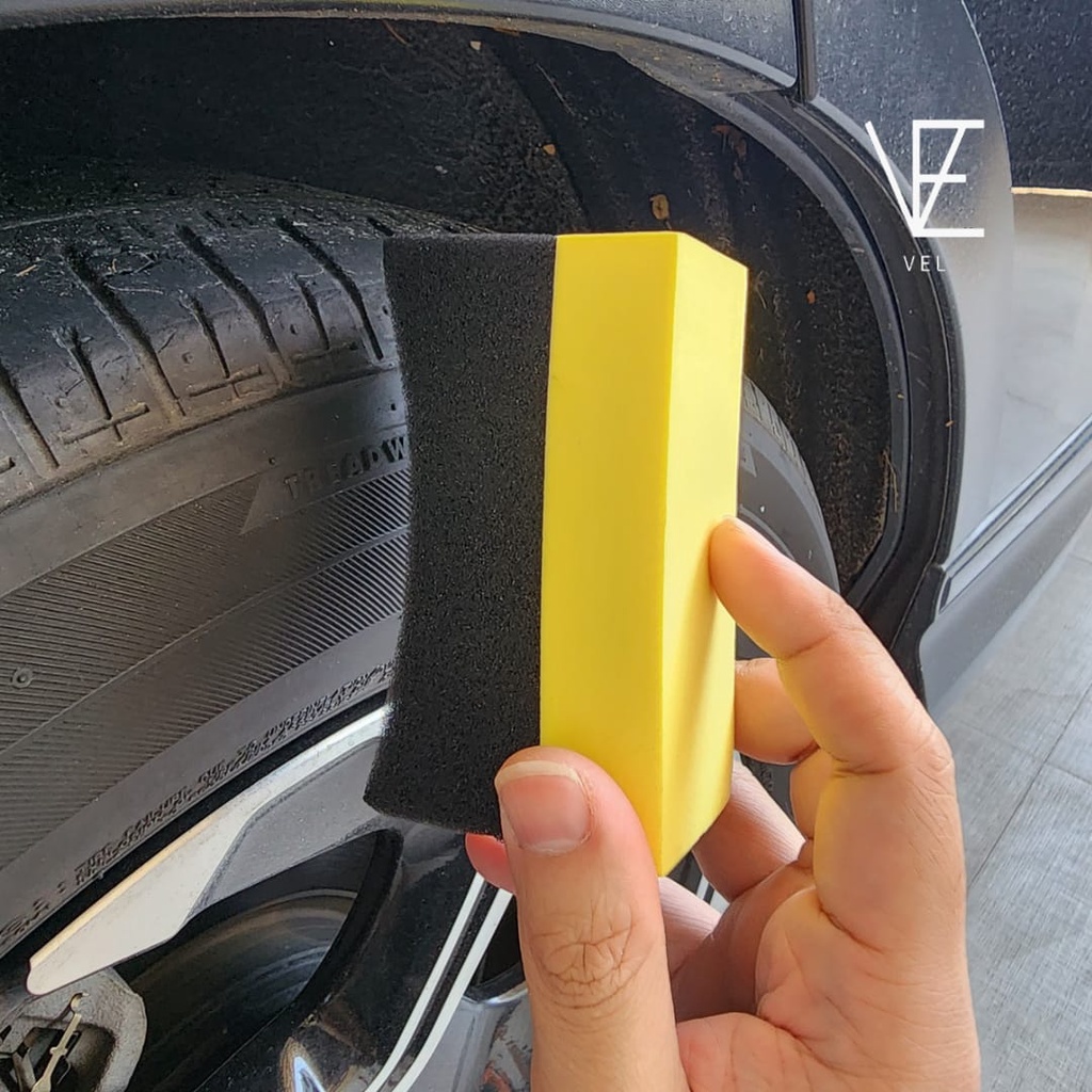 Jual Tire Wax Applicator Sponge Ban Mobil Motor Pembersih | Shopee ...