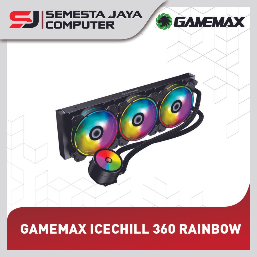 Jual GAMEMAX ICECHILL 360 RAINBOW ARGB All in One Liquid Cooler Aura ...