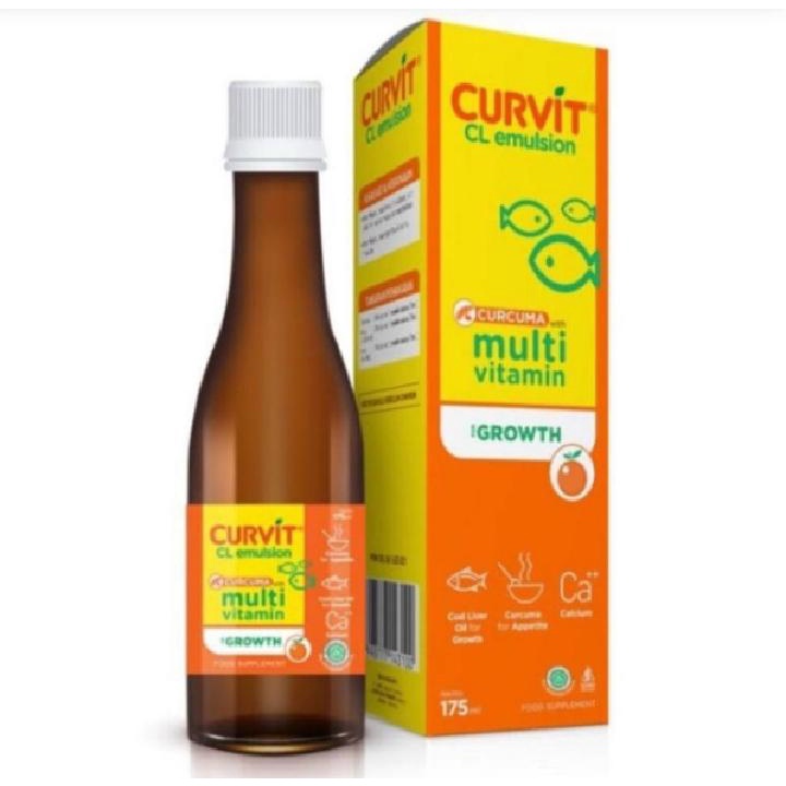 Jual Curvit CL emulsion, multivitamin 175 ml | Shopee Indonesia