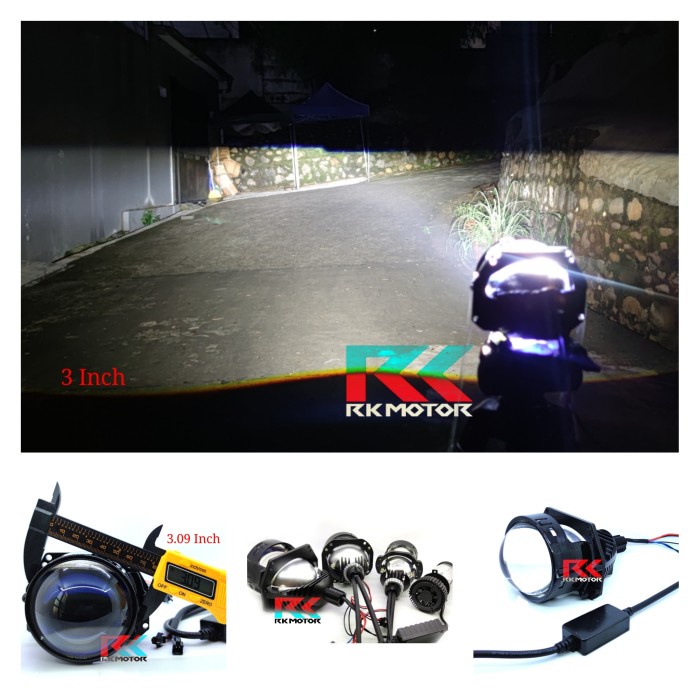 Jual Lampu Projector Bi Led CBI 45 Watt Blue Lens 3 Inch RK Pro ...