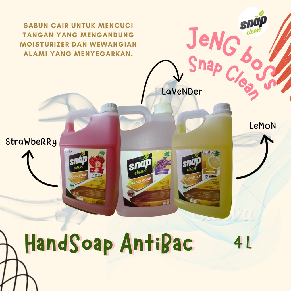 Jual Snap Clean Hand Soap 4 ltr ( Sabun Cuci Tangan ) | Shopee Indonesia