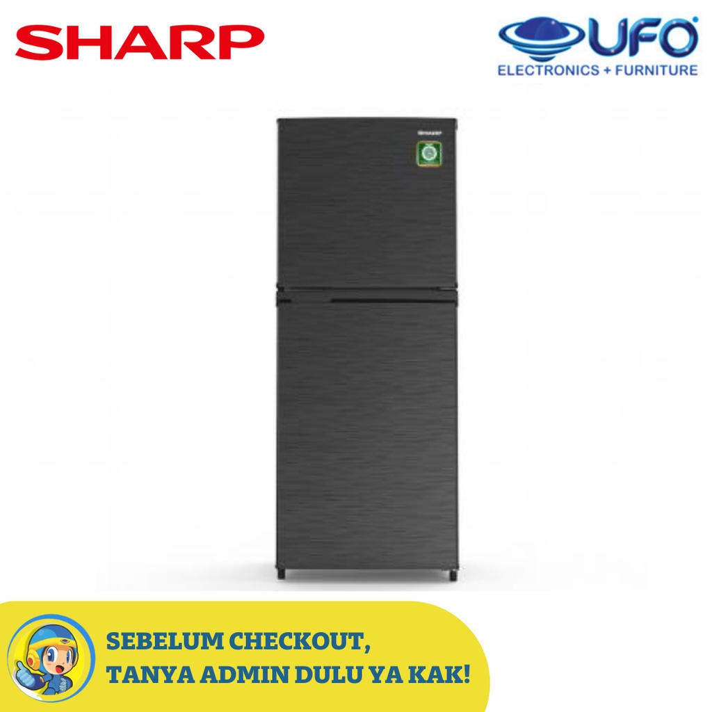 Jual SHARP SJ195MNHS KULKAS LEMARI ES 2 PINTU 172 LITER KIREI SERIES ...