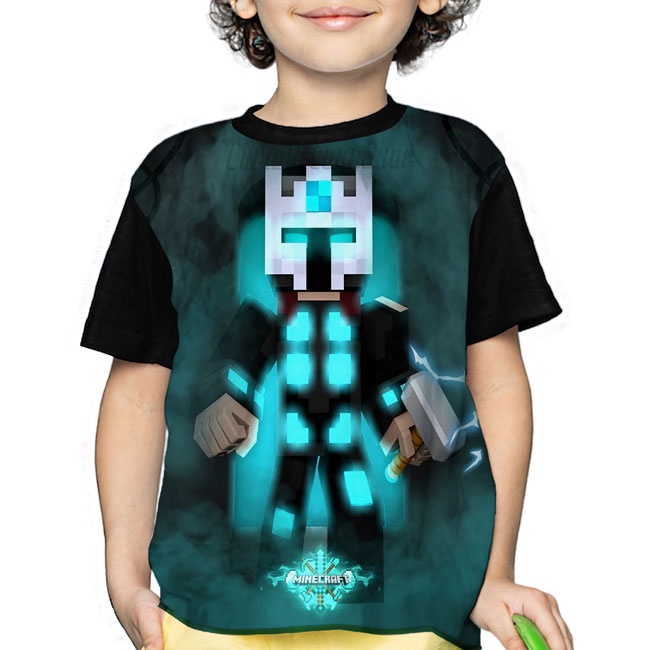 Jual Baju Frost Diamond Minecraft. Kaos Game Minecraf Anak Laki Laki ...