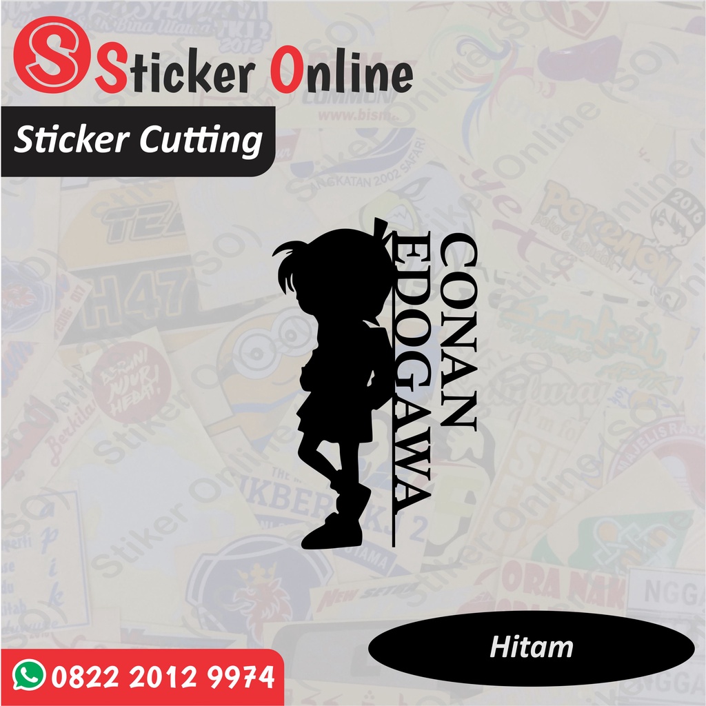 Jual Stiker Conan Edogawa | Sticker Cutting Detective Conan Motor Mobil ...