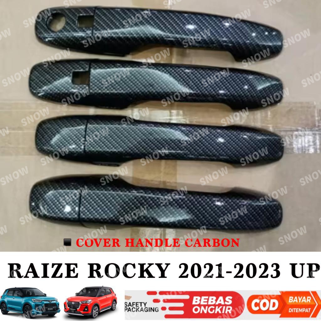 Jual Handle Cover Raize Rocky 2021 2023 2024 UP Carbon Glossy | Shopee ...