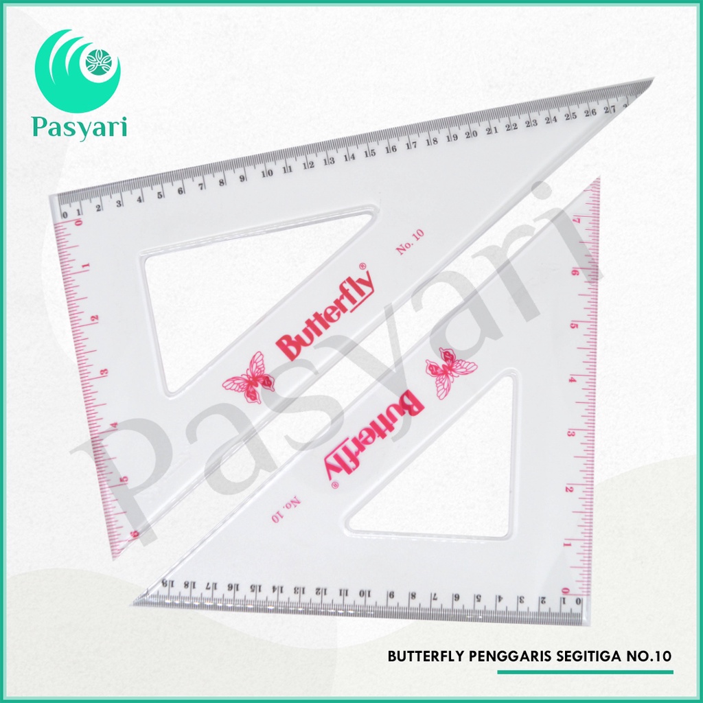 Jual BUTTERFLY penggaris SEGITIGA NO.10 | Shopee Indonesia