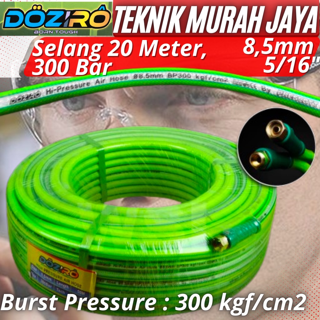 Jual DOZIRO 20 M Selang Angin Sprayer Kompresor High Pressure Hose 300 ...
