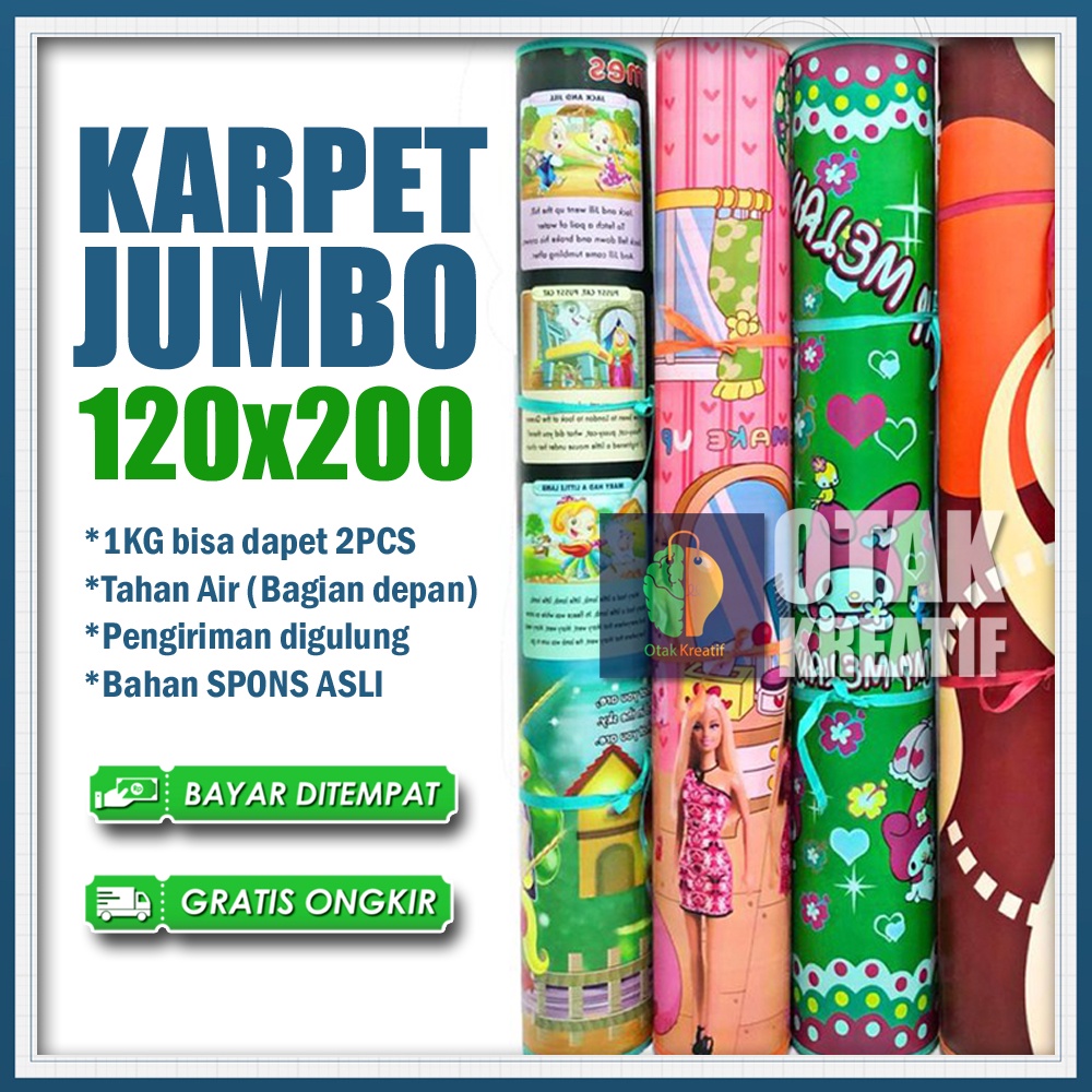 Jual Grade A - Karpet Lantai Alas Kasur 120x200 / Tikar lantai Jumbo ...