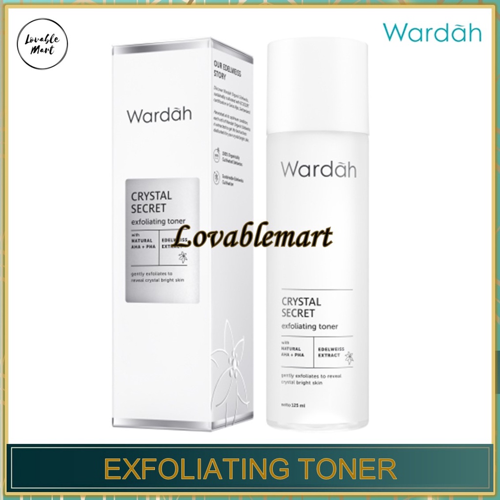 Jual Wardah Crystal Secret Exfoliating Toner with Natural AHA+PHA 100 ...