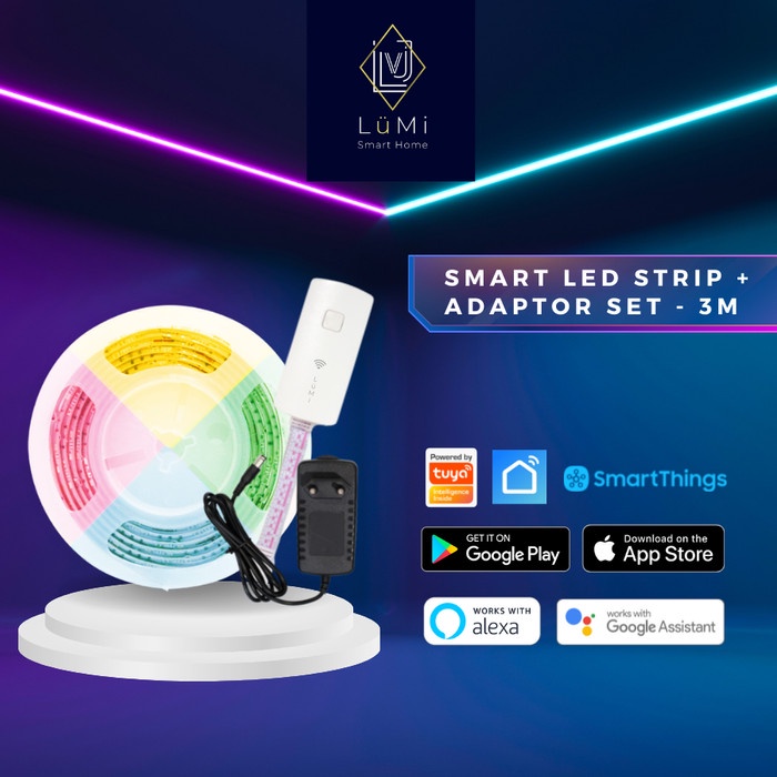 Jual [Smart ] Lumi Smart Lampu Led Light Strip Rgb 3Mtr + Adaptor ...