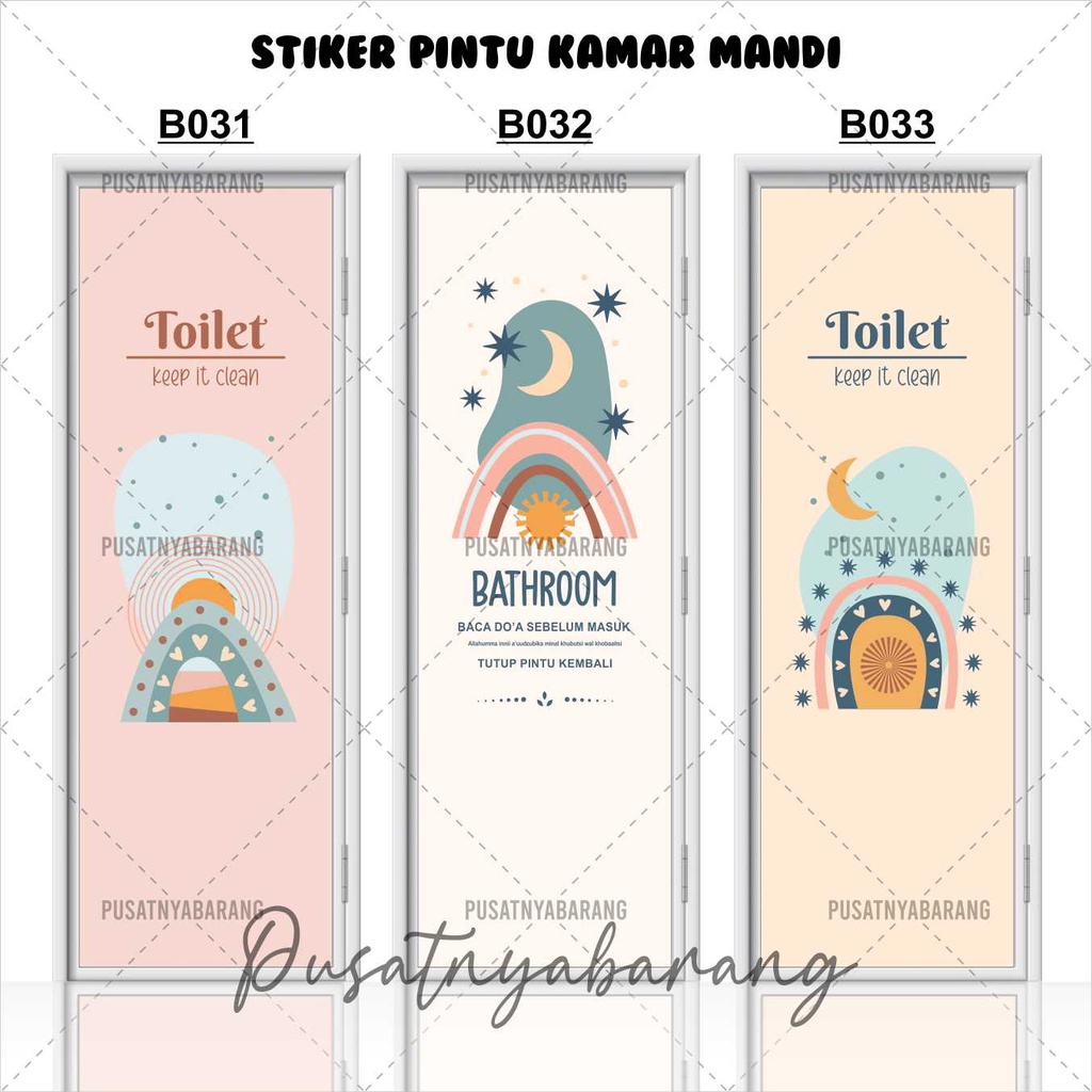 Jual Wallpaper Pintu Kamar Mandi Estetik Natural - Stiker Pintu Kamar ...