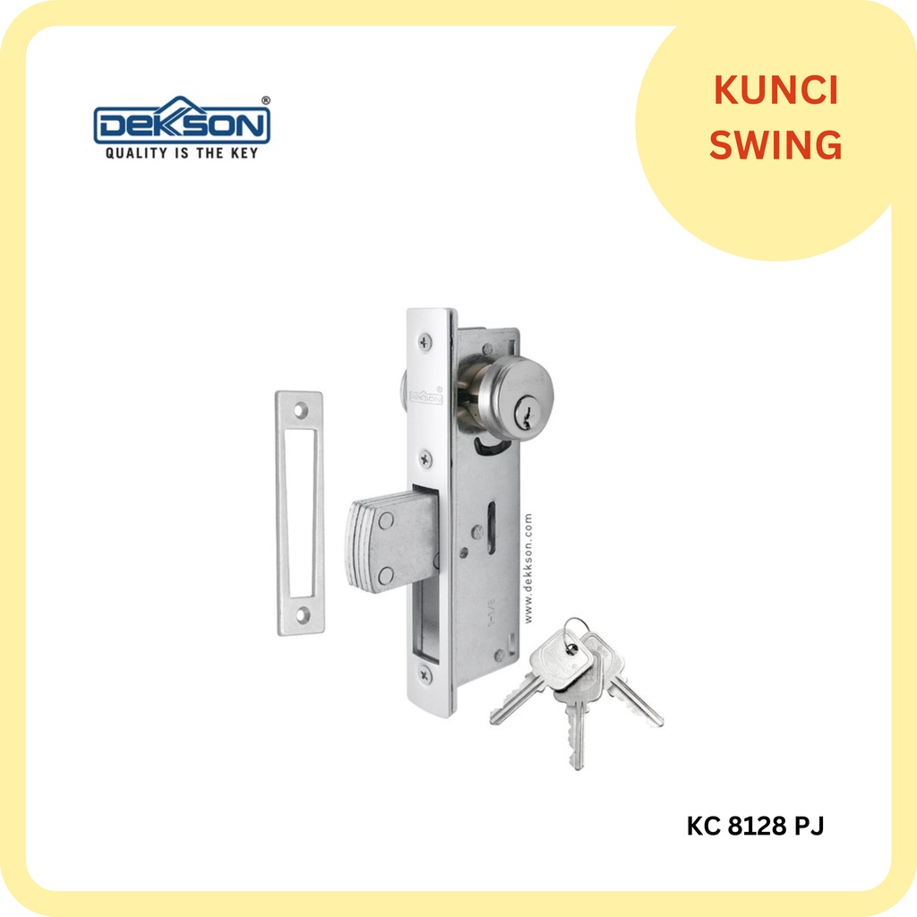 Jual Kunci Pintu Swing Aluminium Dekkson 8128 (PJ / PD) / Kunci Pintu Swing Dekkson 8128 (PJ /PD ...