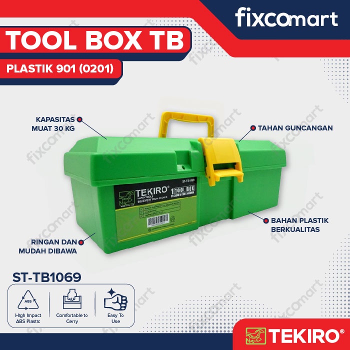 Jual Tekiro Tool Box Plastik 0201 / Tempat Perkakas / Kotak Perkakas | Shopee Indonesia