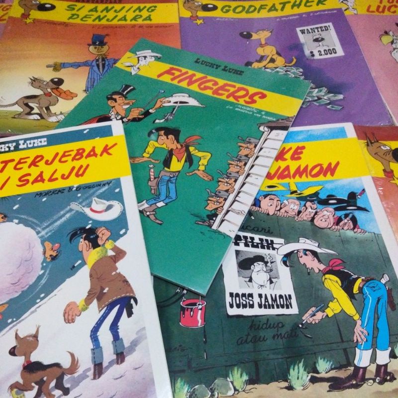 Jual Komik Lucky Luke Rantanplan Ukuran Kecil Elex Media | Shopee Indonesia