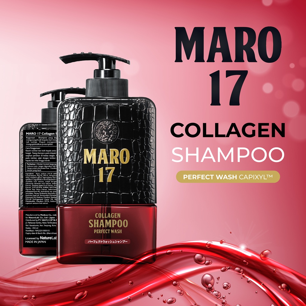 Jual MARO17 Collagen Shampoo Perfect Wash - Shampo Rambut Rontok Ketombe Sampo Pria | Shopee ...
