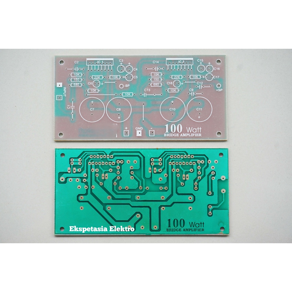 Jual PCB 100 Watt BRIDGE AMPLIFIER bahan FR4 | Shopee Indonesia