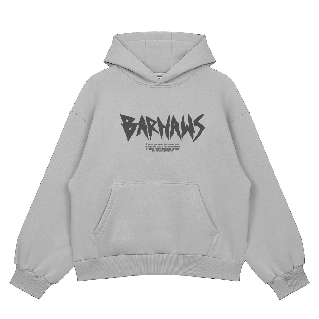 Jual BARHAWS - Sweater Pullover Hoodie Dark Slaves Misty Gray | Shopee Indonesia