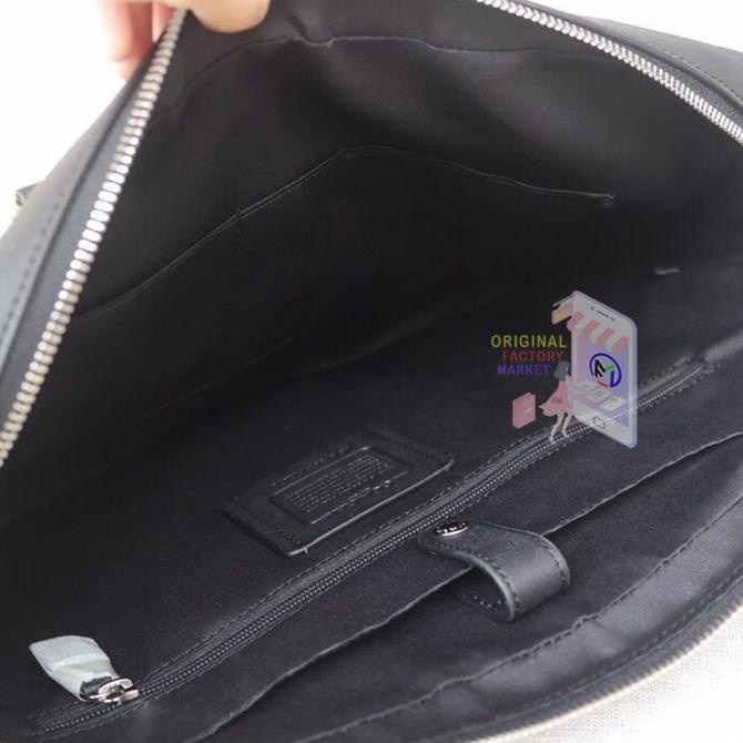 Jual Tas C0Ach 72979 Beckett Compact Brief In Leather Black Original ...