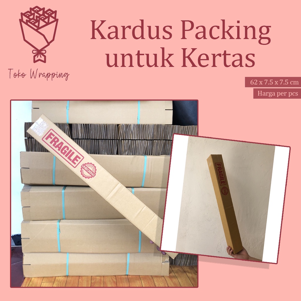 Jual Kardus Packing untuk Kertas (62 x 7,5 x 7,5cm) / Poster Karton ...