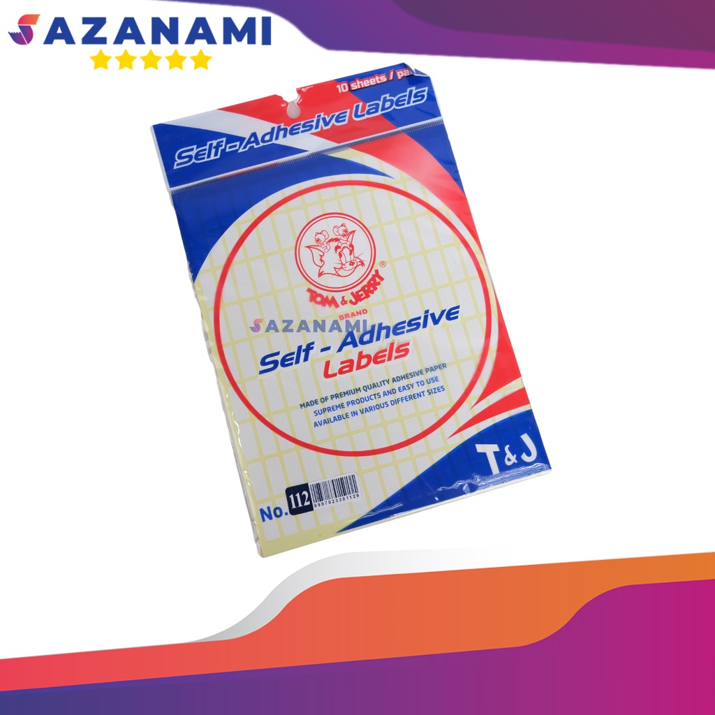 Jual TOM & JERRY LABEL 112 8 X 20 MM STICKER LABEL STIKER TOM N JERRY ...