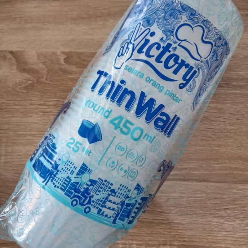 Jual Thinwall Victory Round 450ml | Shopee Indonesia