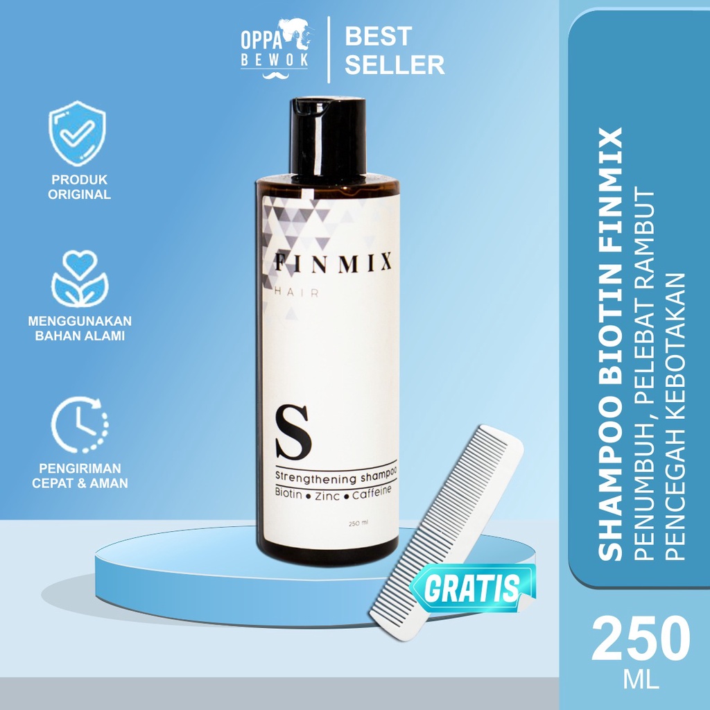 Jual SHAMPOO BIOTIN FINMIX HAIR TREATMENT perwatan rambut rusak , anti ...