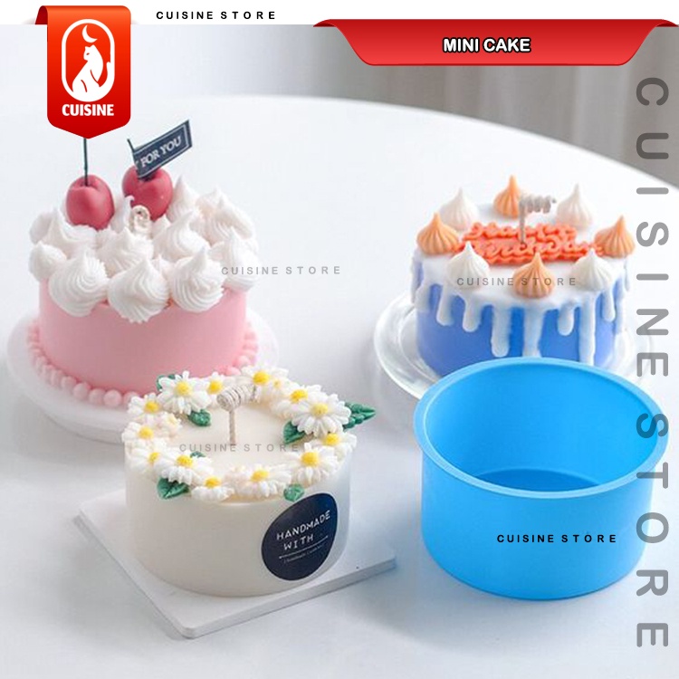 Jual Cetakan Kue Puding Birthday Mini Bento Cake Korea Coklat Mousse ...
