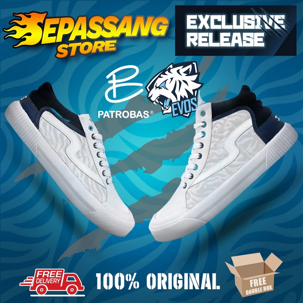 Jual ️Limited Series ️Sepatu Patrobas x Evos - Exclusive Rilis | Shopee ...
