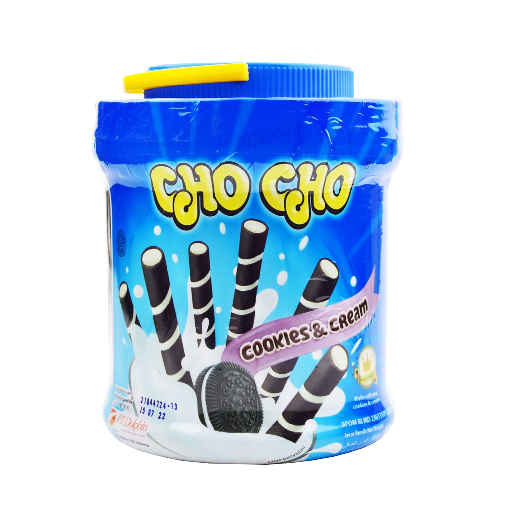Jual BISKUIT CHO CHO WAFER ROLL COOKIES & CREAM 500 GR TOPLES | Shopee ...