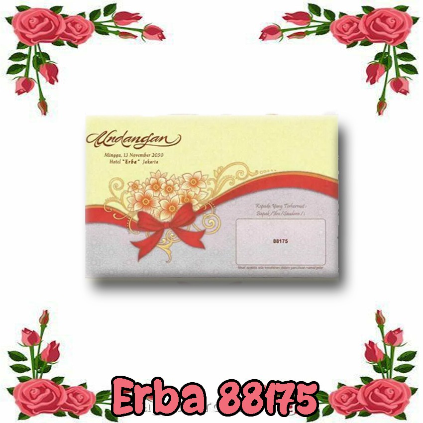 Jual Blangko Undangan Erba 88175 / UNDANGAN KOSONG / UNDANGAN + CETAK ...