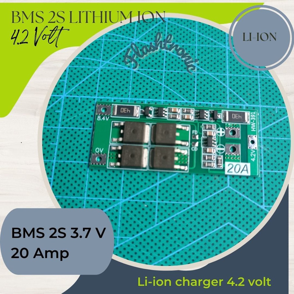 Jual BMS 2S 20Amp 18650 Lithium ion | Shopee Indonesia