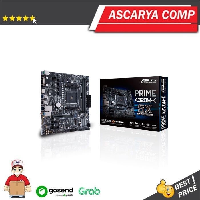 Jual ASUS Prime A320M-K AMD Ryzen AM4 DDR4 HDMI VGA M.2 Micro-ATX A320 ...