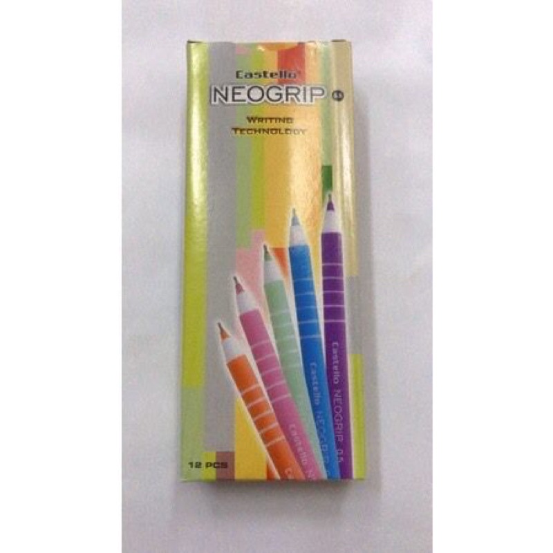 Jual BULPEN/BULPOINT STANDARD CASTELLO NEOGRIP HITAM (ISI 12 BIJI ...