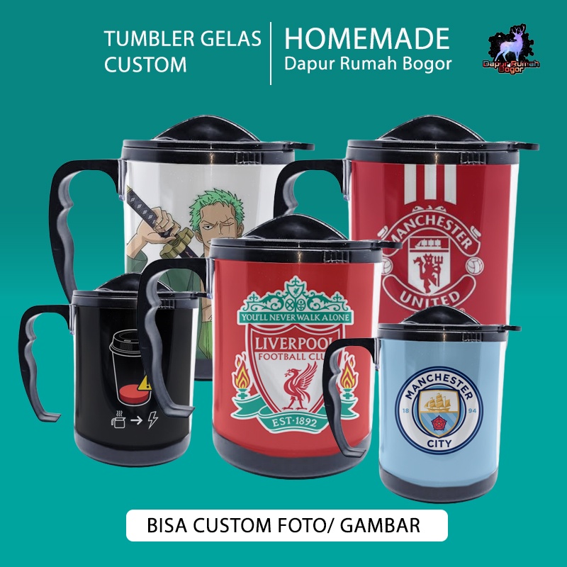 Jual Tumbler Mug gelas Custom Cetak foto Tumbler insert paper gelas ...