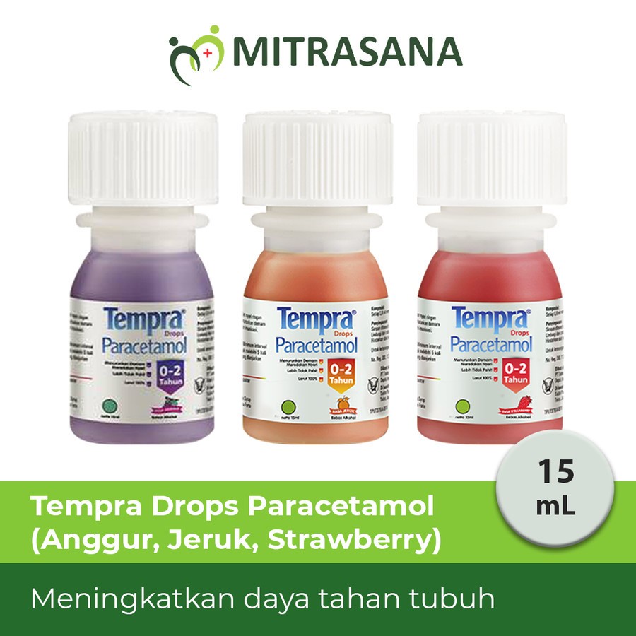 Jual Tempra Drops 15 ml - menurunkan demam, rasa sakit dan flu | Shopee ...