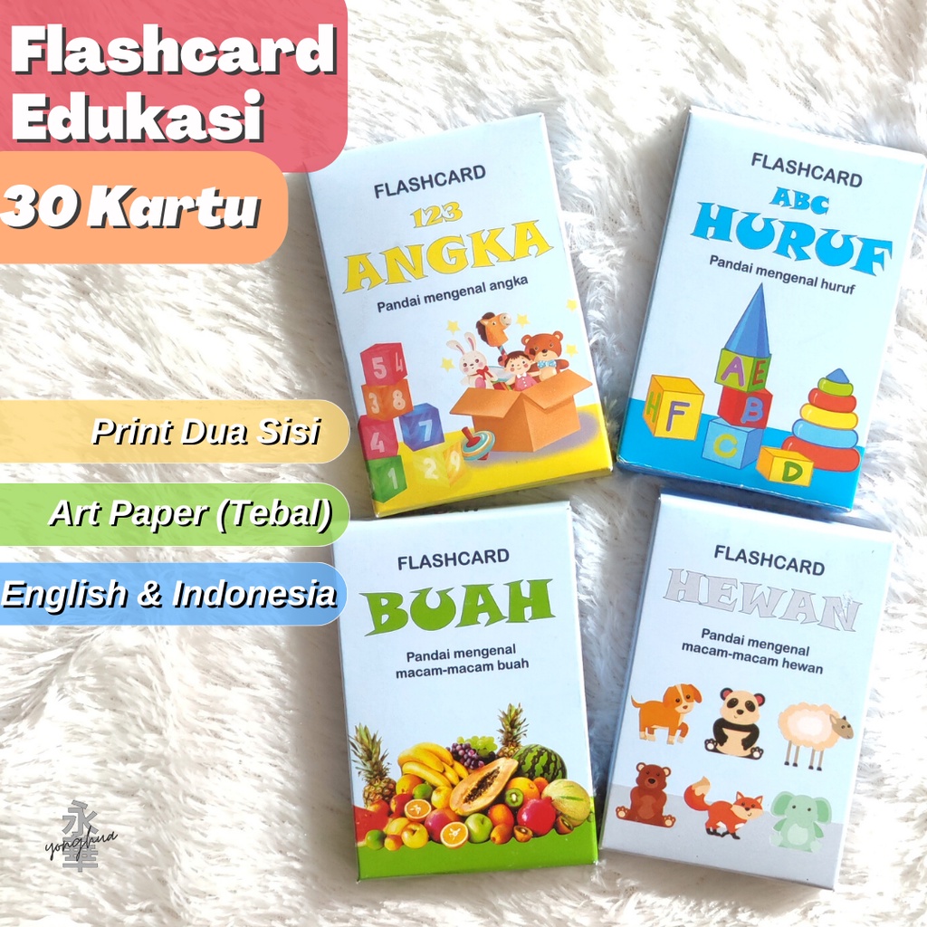 Jual Flash Card / Flashcard Kartu Edukasi Anak - Bermain & Belajar Isi ...