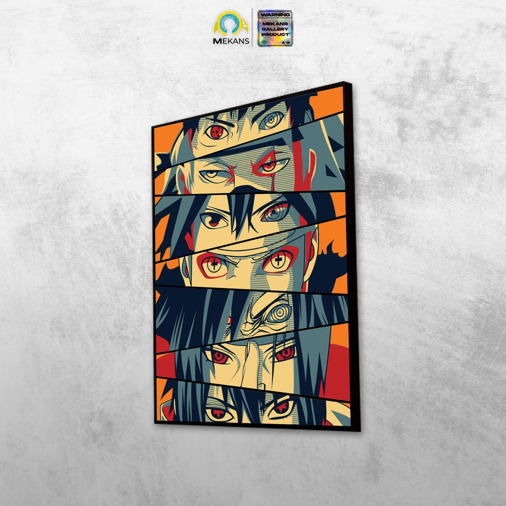 Jual MEKANS- 30x40 CM NARUTO SASUKE KAKASHI MADARA ITACHI Frame Block ...