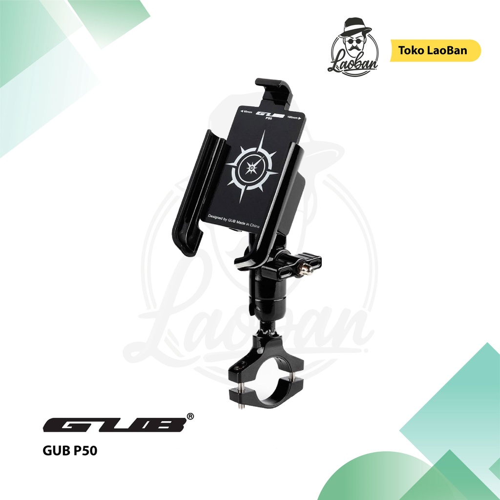 Jual Phone Holder GUB P50 Original - Holder HP Motor Holder HP Sepeda | Shopee Indonesia