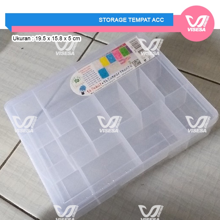 Jual kotak penyimpanan storage alat jahit set perlengkapan accesories ...