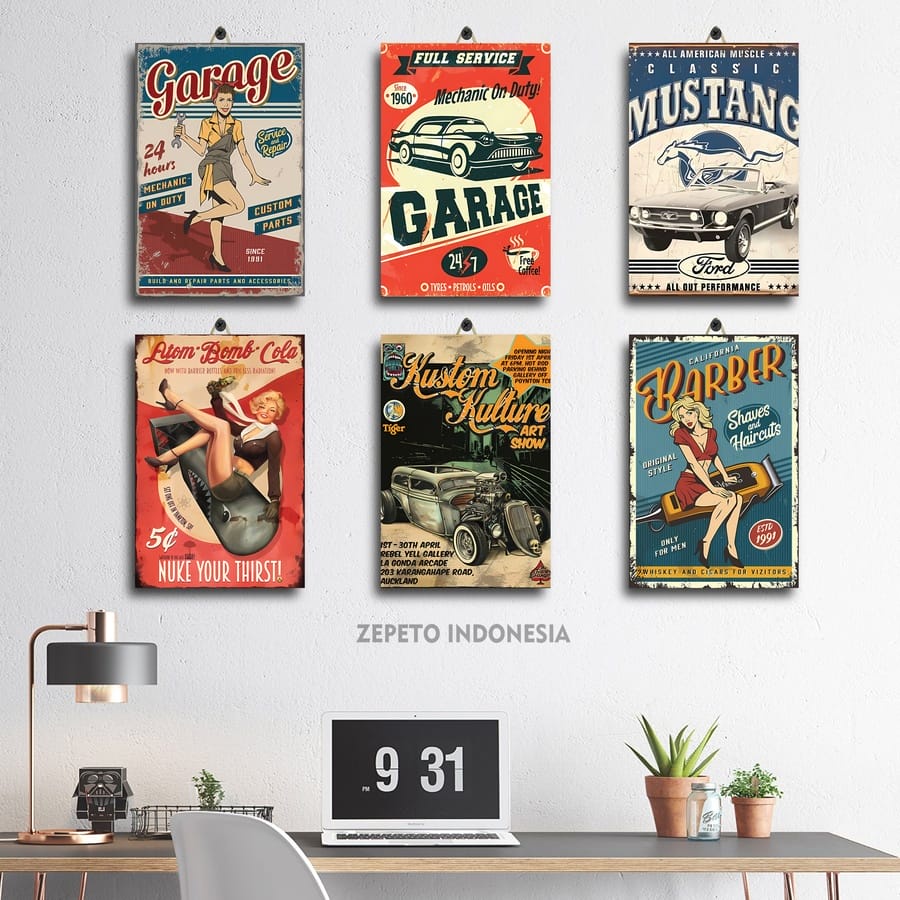Jual POSTER RUANG QUOTES RETRO MOBIL 20X30 M7AXS|2VYKI| DEKORASI KAMAR ...